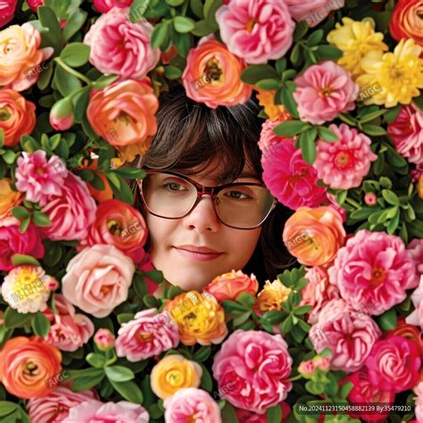 Ai创作图拍照花墙 面对着flowers 花墙头花墙洞 花墙前的人 花遮脸的女孩 花墙下 花朵背景女孩 鲜花与女孩 花丛里躺着的女孩 创意花墙 百花丛中的小女孩 玫瑰园合影框 巨幅花墙 蔷薇花
