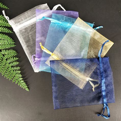 고품질 Dragees 가방 오간자 가방 7x9 9x12cm 멋진 보석 포장 파우치 웨딩 장식 선물 가방 7z 50 피스선물