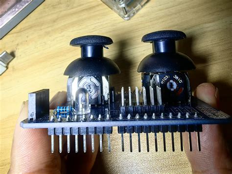 【花雕学编程】arduino动手做（243） Joystick 双路机械臂摇杆扩展板 Ps2 Joystick Two Way Shield For Uno R3 Makelog造物记