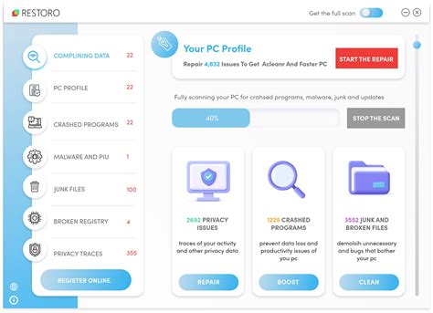 PC Cleaner UI Interface Design Behance