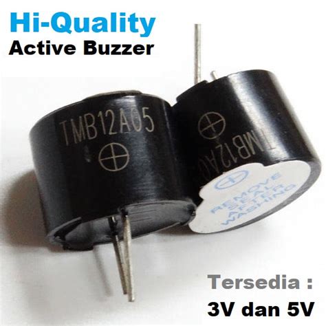 Jual Active Buzzer Speaker 3v 5v 12x9 5mm Mini Sirine Alarm Bell Arduino Shopee Indonesia