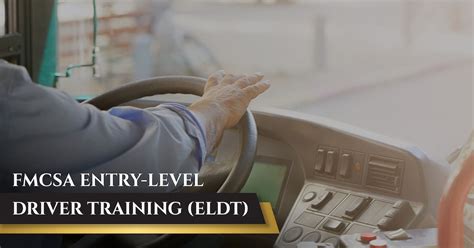 Fmcsa Entry Level Driver Training Eldt Pax Training