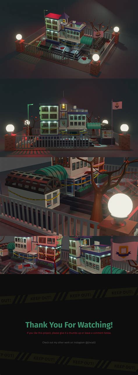 A Night Investigation 3d Modelling On Behance