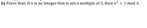 Solved B Prove That If N Is An Integer That Is Not A Chegg Com