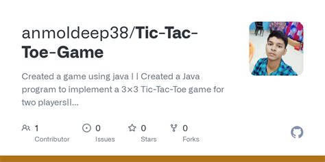 Github Anmoldeep38tic Tac Toe Game Created A Game Using Java