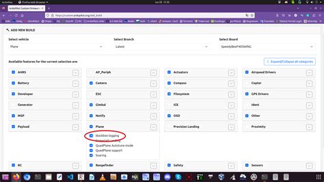 Plane Blackbox Logger Using Ardupilot — Rover Documentation