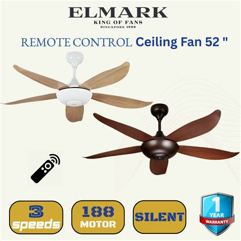 Elmark Remote Control Ceiling Fan Kipas Ceiling 52 Shopee Malaysia
