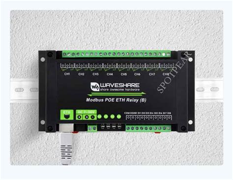 industrial modbus poe eth rj45 to 8 ch relay b rtu modbus tcp ethernet