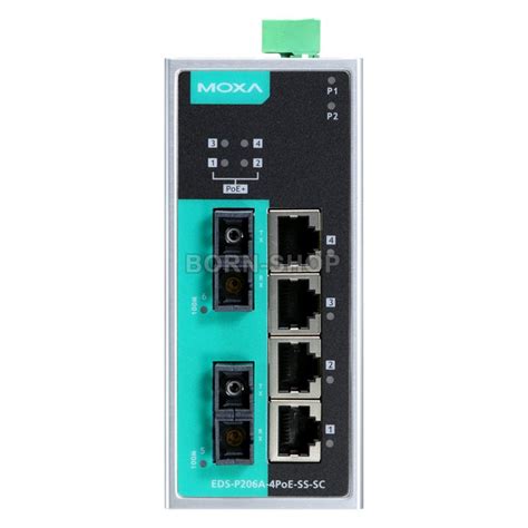 Коммутатор MOXA EDS-P206A-4PoE-S-SC - купить, цена, отзывы, характеристики