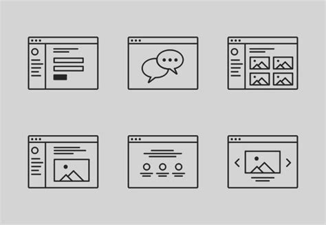 Wireframe Icon Set Icons By Vladislav Sergeev Icon Set Wireframe Icon