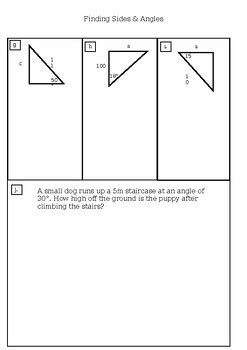 Trigonometry Worksheet By Liam Cooke TPT