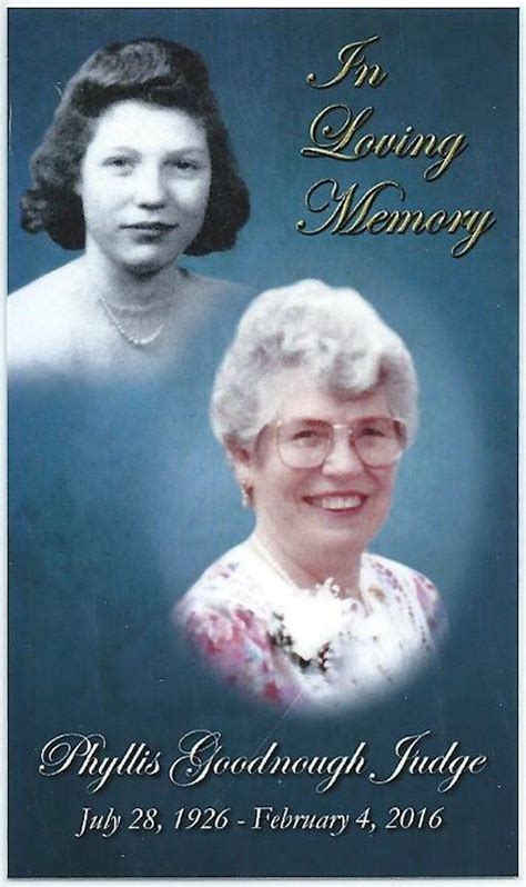Phyllis May Cashman Judge 1926 2016 Memorial Find A Grave