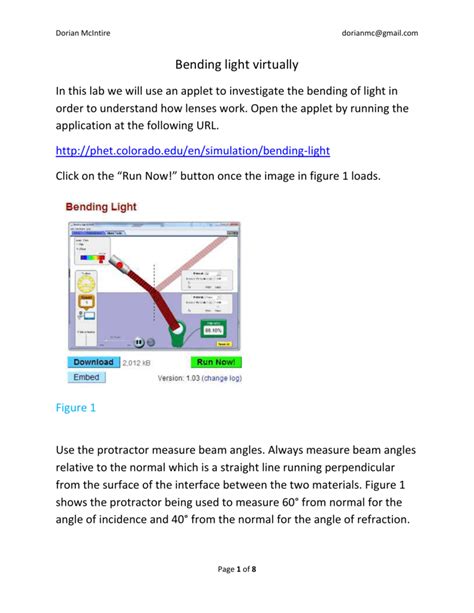 Phet Simulation Bending Light Answer Key