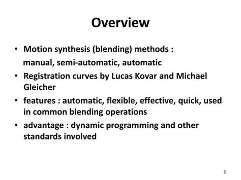 Ppt The Synthesis Of Motion Capture Data Powerpoint Presentation