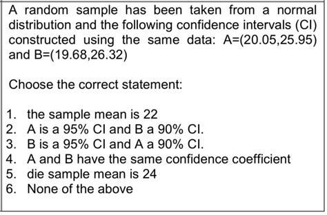 Solved A Random Sample Has Been Taken From A Normal Chegg