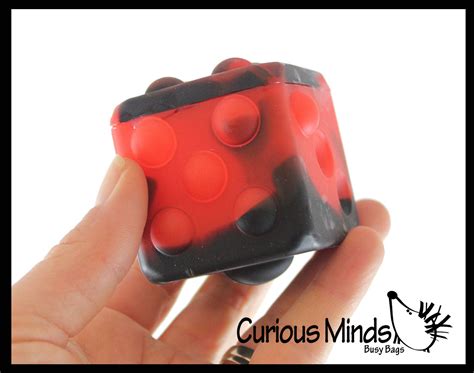 Dice Cube Bubble Pop Ball Bubble Poppers On Ball Squeeze To Pop Si Curious Minds Busy Bags