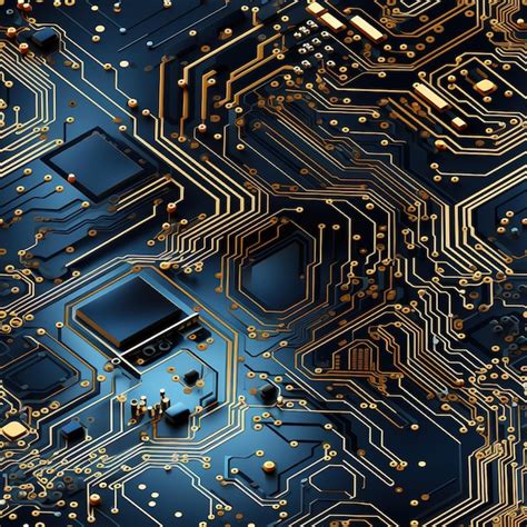 Premium Photo Electronic Circuits Wallpaper Seamless Pattern Background Texture
