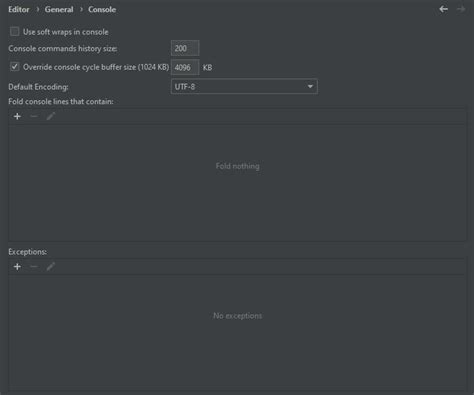 run tool window keeps folding all console output ides support