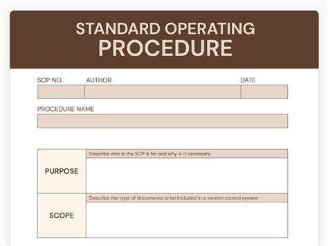 Standard Operating Procedure Sop Template User Guide 1760x1234
