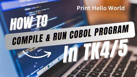How To Compile And Run Cobol Program In Tk4 Youtube