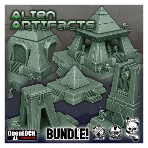Alien Artifacts Large Terrain Set 28mm Terrains4games