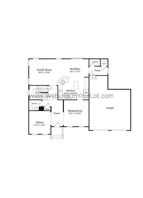 Cameron Main Level Floor Plan Stanley Martin Custom Homes
