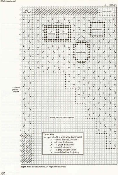 Plastic Canvas Cross Stitch Pattern