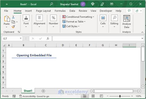 How To Embed And Open An Embedded File In Excel Useful Steps