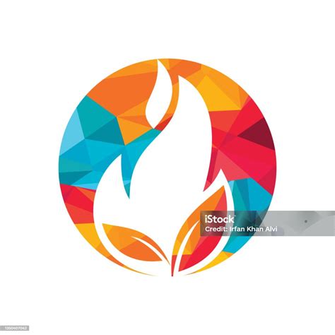 화재 잎 벡터 로고 디자인 에코 그린 대체 에너지 로고 디자인 벡터 템플릿 가연성에 대한 스톡 벡터 아트 및 기타 이미지 가연성 개념 개념과 주제 Istock