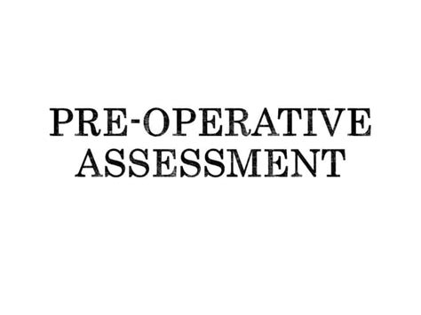 Pre Operative Risk Assessment Patients Pptx