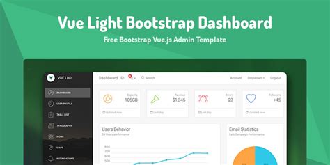 Vue Light Bootstrap Dashboard Free Bootstrap Vuejs Admin Template