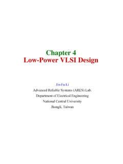 Chapter Low Power VLSI DesignPower VLSI Design Chapter Low Power Vlsi Designpower Vlsi