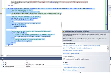 Adding Custom Iproperties To Idw Ussing The Inventor Api Code