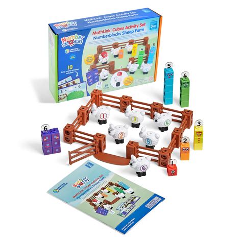 Learning Resources Mathlink Cubes Activity Set Numberblocks Counting Sheep Farm Age 3 4 5 6