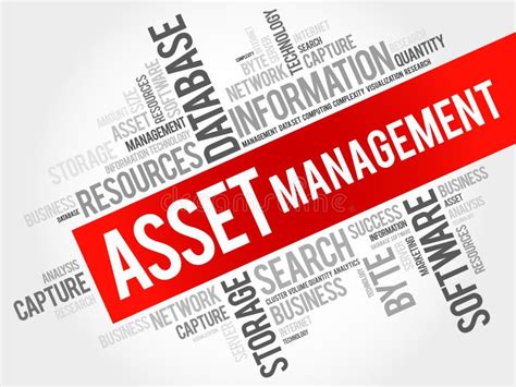 Asset Management Word Cloud Stock Illustration Illustration Of