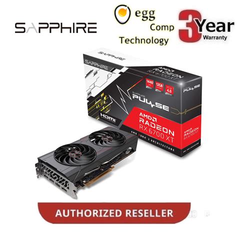 SAPPHIRE PULSE RADEON RX 6700 XT GAMING OC 12G GDDR6 RX6700XT 11306 05 20G Lazada