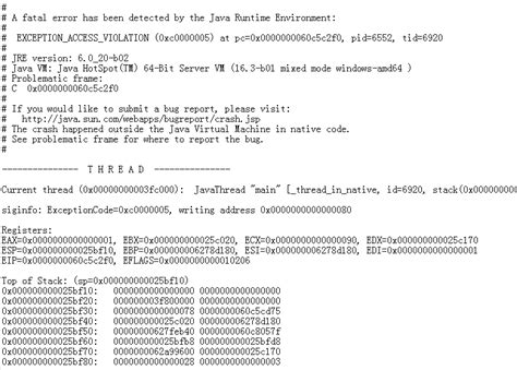 A Fatal Error Has Been Detected By The Java Runtime Environment百度知道