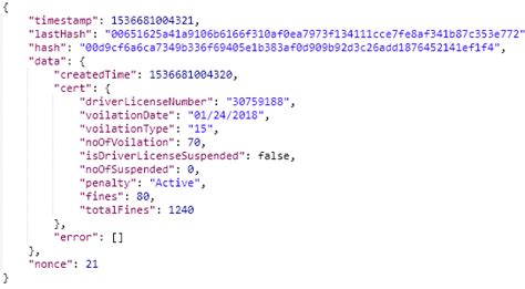 JSON Output Of The Last Block On Both Servers Download Scientific Diagram