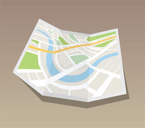 Map Of Urban Infrastructure Vector Stock Vector Illustration Of Plan