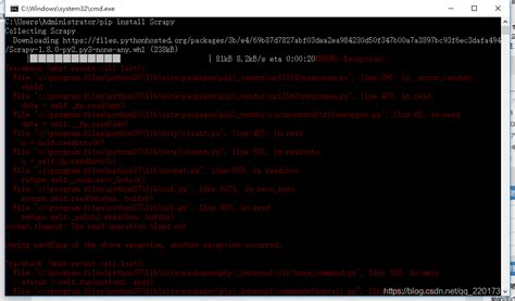 Windows10使用pip安装一些包总是中断为什么服务器一安装包就断连 Csdn博客