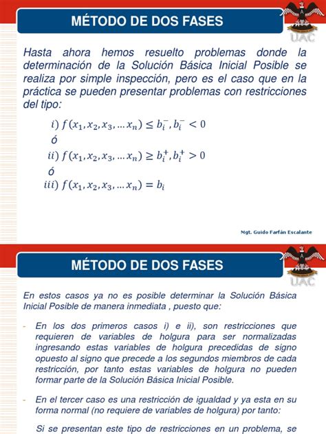 Metodo de Dos Fases Completo. (11) | PDF | Programación lineal ...
