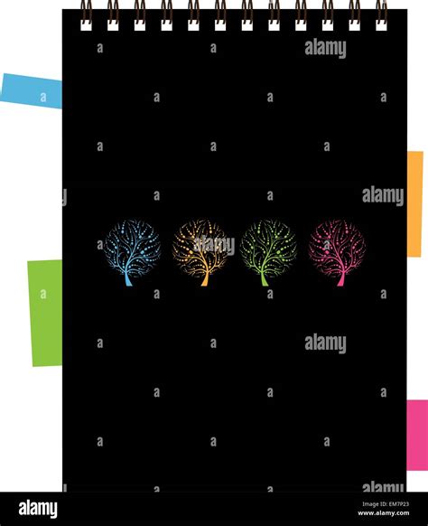 Notebook Cover Design Art Tree Stock Vector Image And Art Alamy