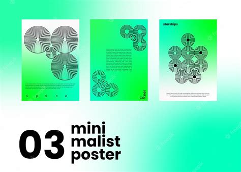 Premium Vector Three Poster Design Ideas With Geometric Shapes
