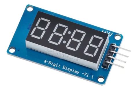 50 X Módulo Display 7 Segmentos 4 Dígitos Tm1637 De Arduino