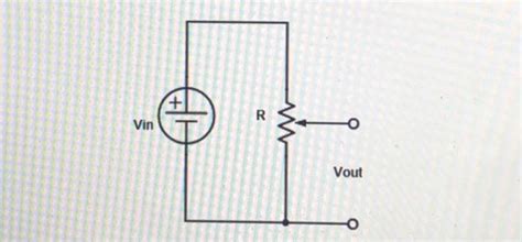 Solved Consider The Potentiometer Connected To A Voltage Vin Solved Consider The Potentiometer Connected To A Voltage Vin