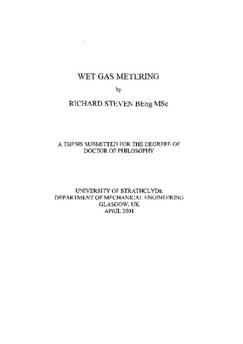 Pdf Wet Gas Metering