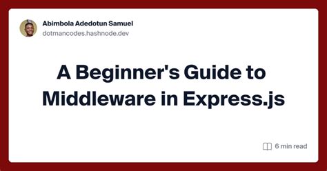 express js middleware guide abimbola adedotun