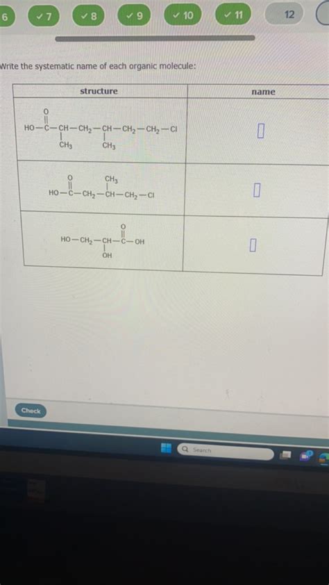 Solved Write The Systematic Name Of Each Organic Chegg Com