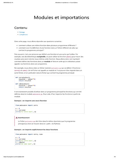 Base Python Modules Importation Pdf