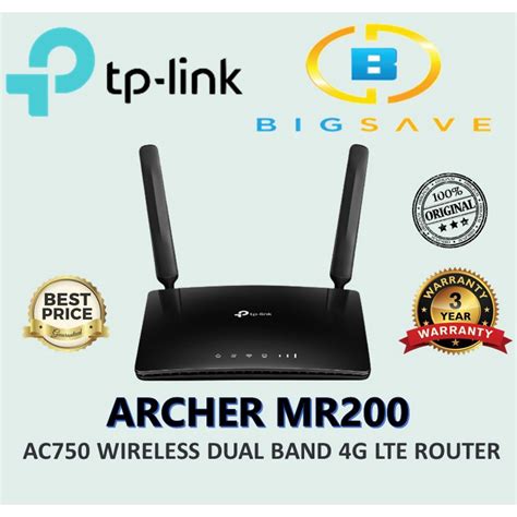 TP LINK ARCHER MR AC WIRELESS DUAL BAND G LTE ROUTER Shopee Malaysia